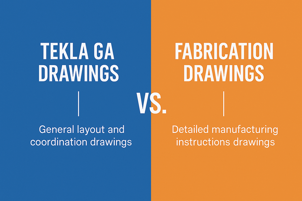 Tekla GA Drawings vs. Fabrication Drawings: Key Differences Explained