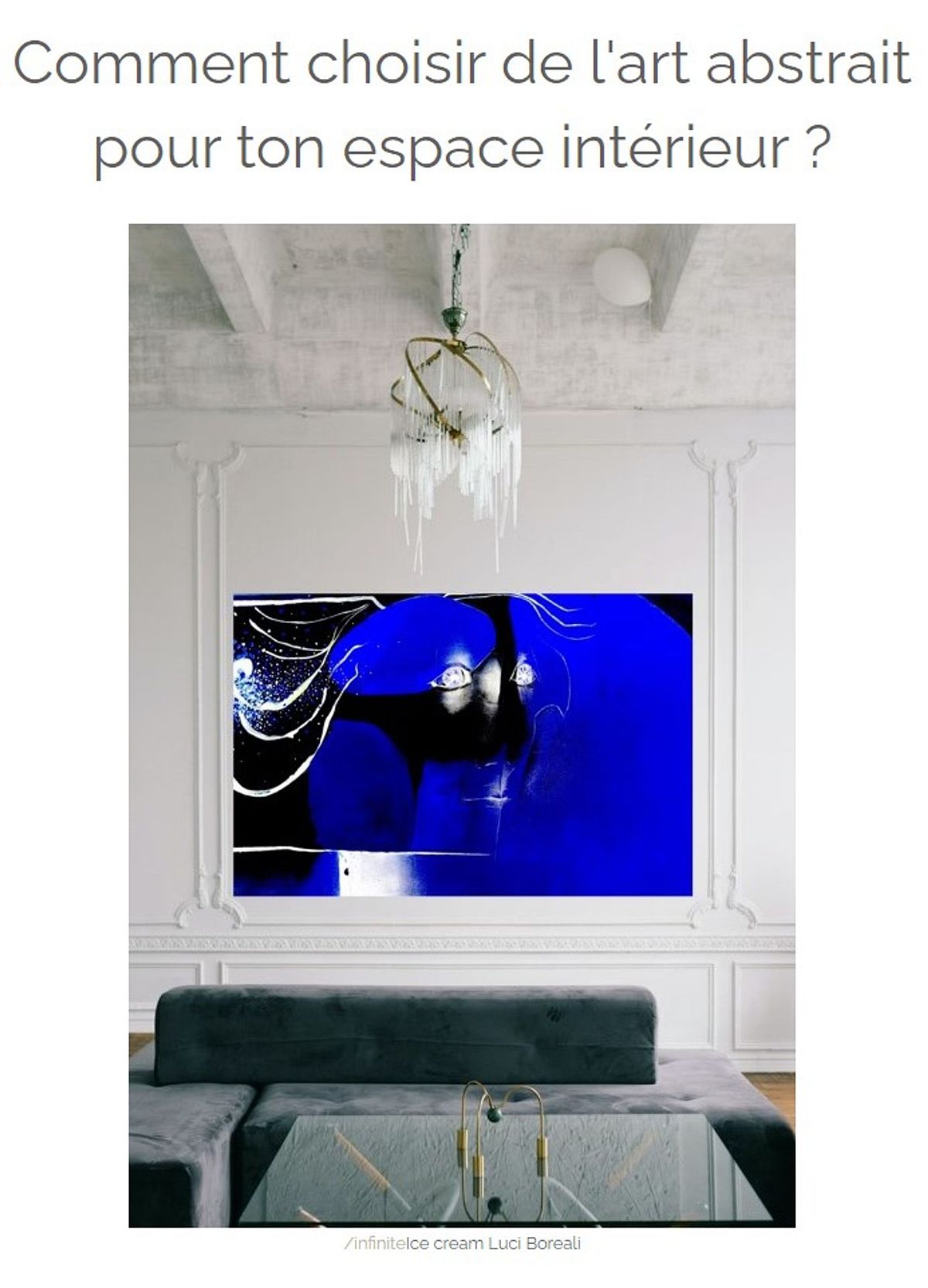 Comment choisir de l'art abstrait pour ton espace intérieur