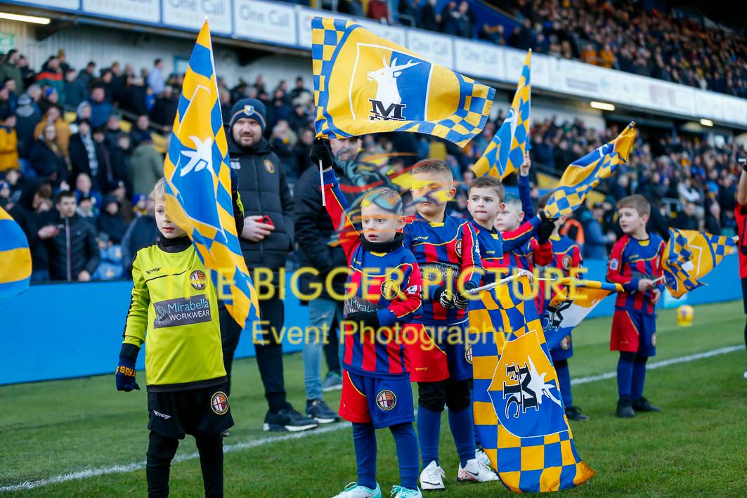 MTFC V Crewe 06/0102024 FLAG BEARERS