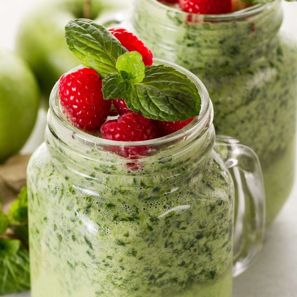 Menopause Mini Smoothie with Soy, Berries & Spinach for Hormone ...