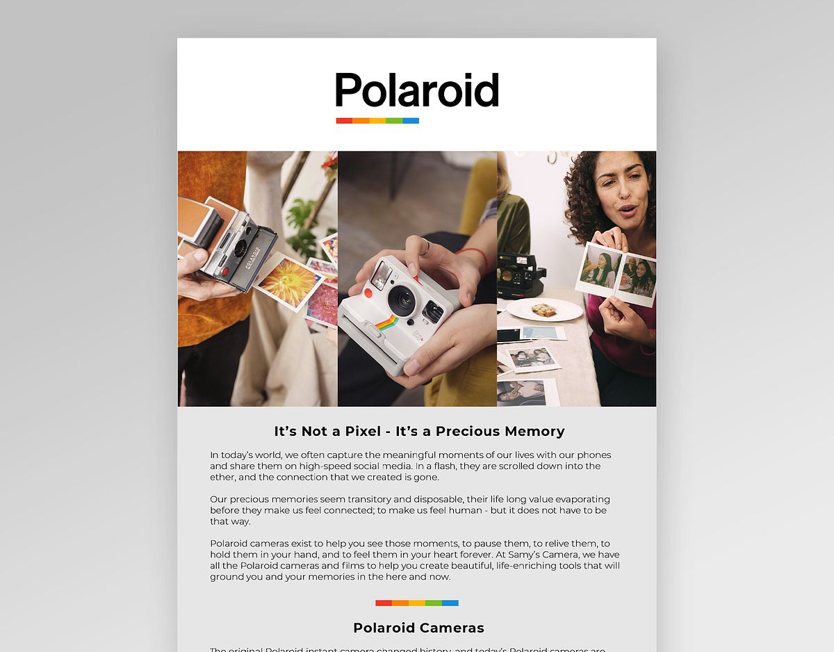 Polaroid Campaign | Mika Rock Design